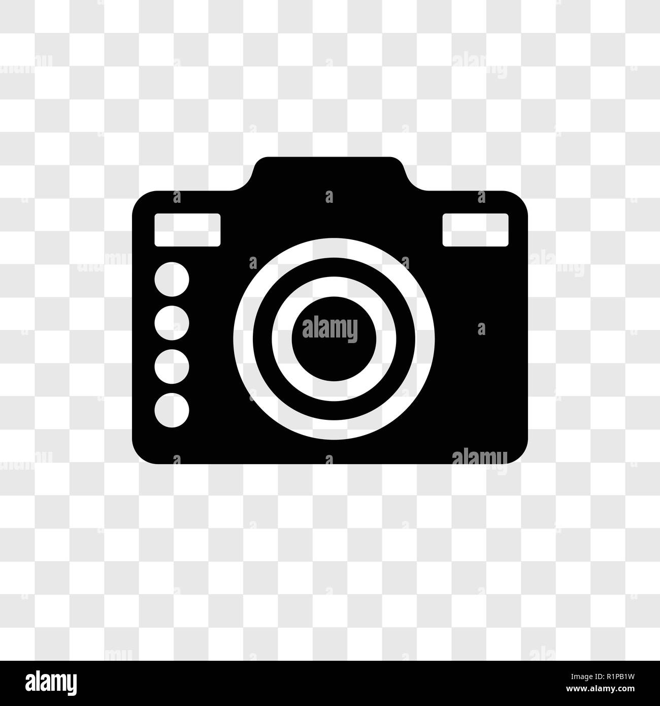 Camera vector icon isolated on transparent background, Camera ...