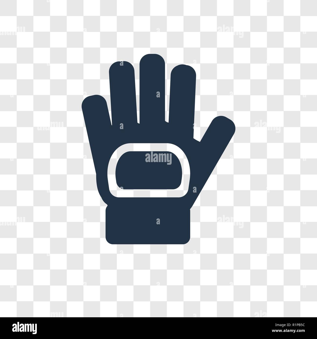 Glove vector icon isolated on transparent background, Glove ...