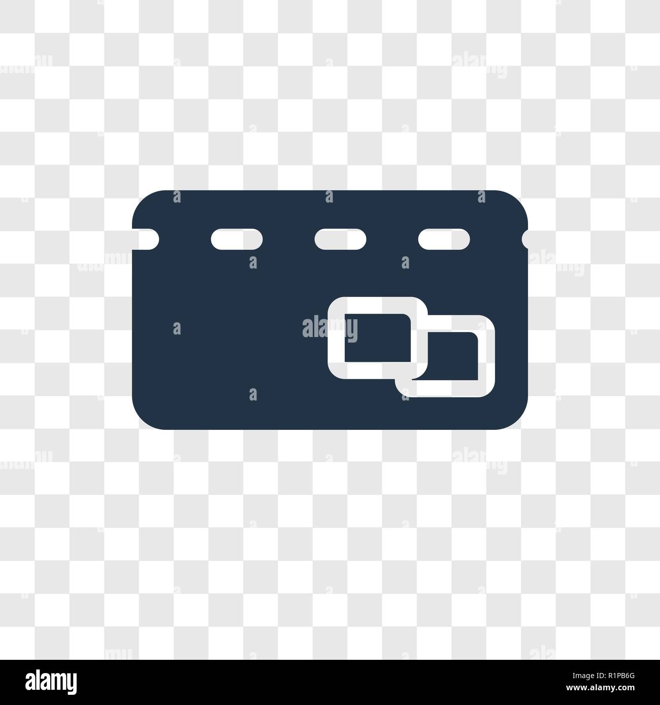 Cit card vector icon isolated on transparent background, Cit card ...