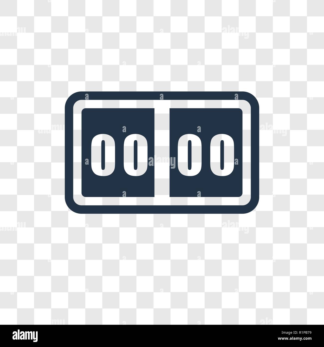 Score vector icon isolated on transparent background, Score ...