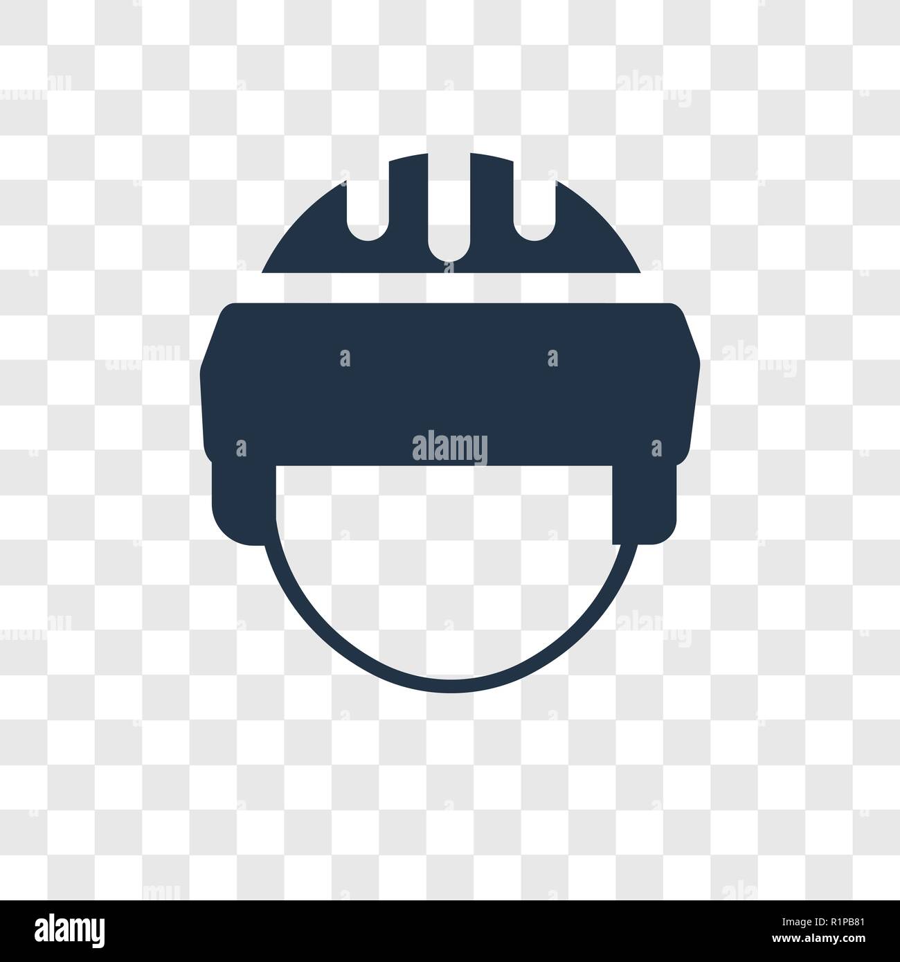 Helmet vector icon isolated on transparent background, Helmet ...