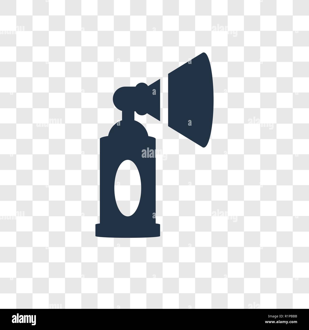 Horn vector icon isolated on transparent background, Horn transparency ...