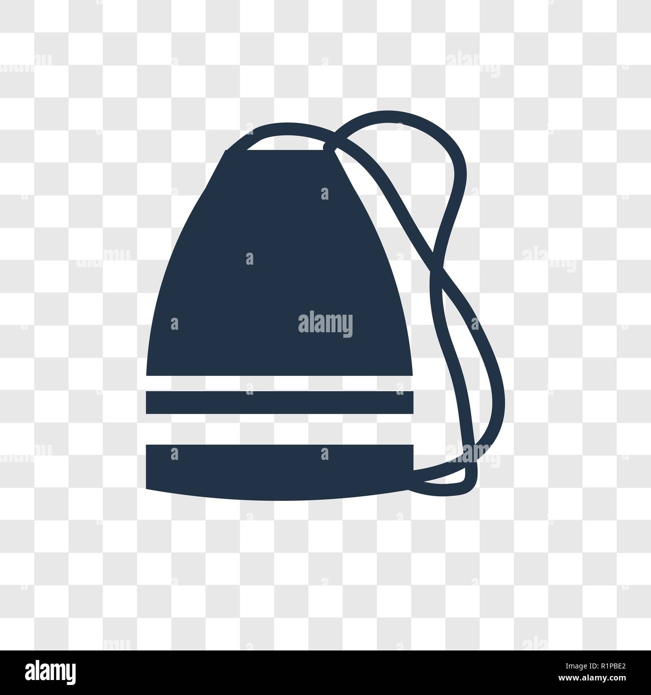 Bag vector icon isolated on transparent background, Bag transparency ...