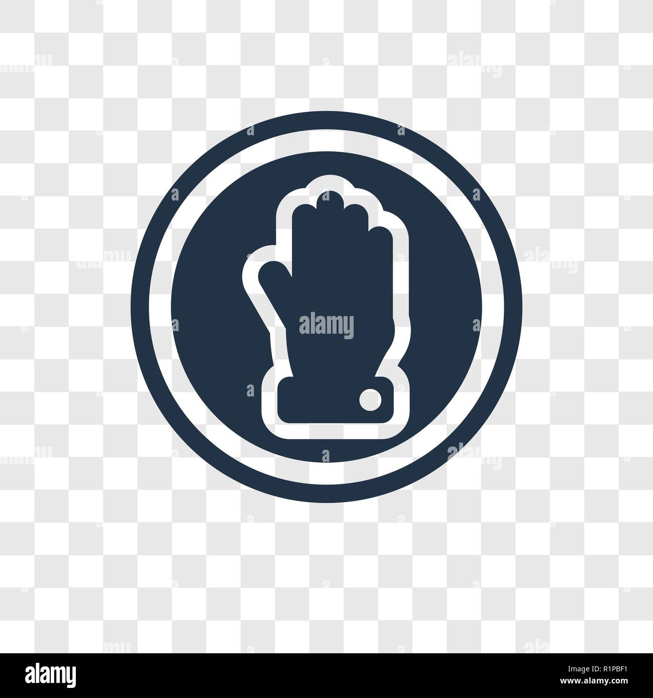 No entry vector icon isolated on transparent background, No entry ...