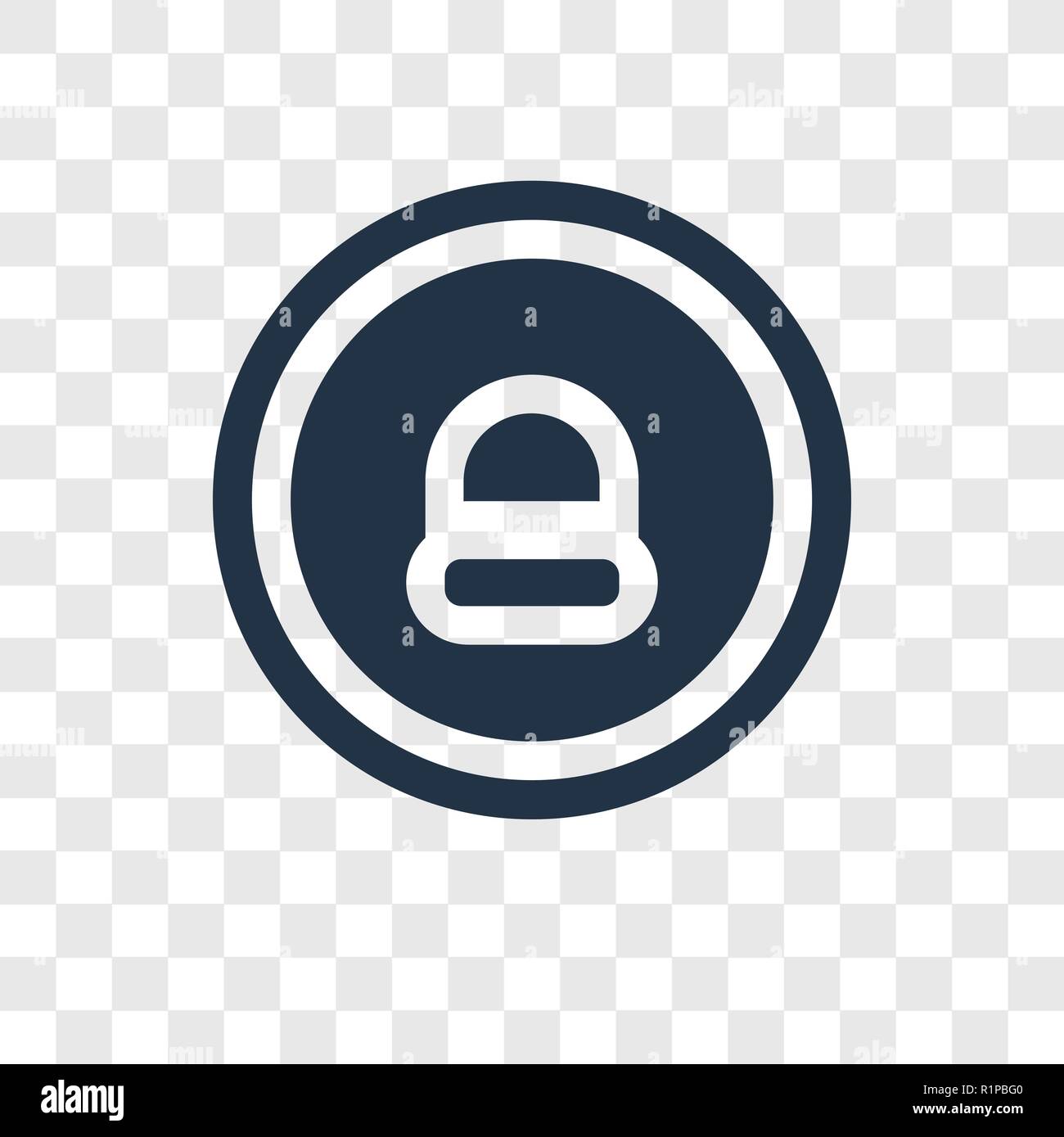 Warning vector icon isolated on transparent background, Warning ...