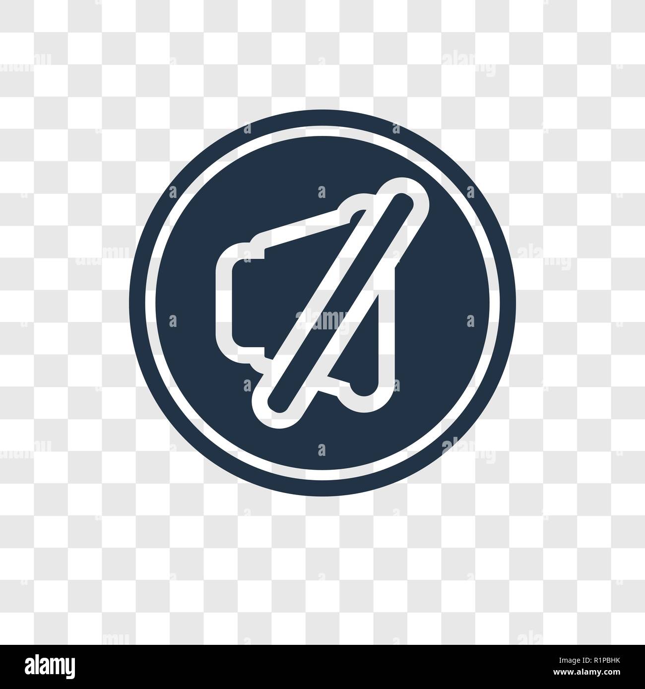 Mute vector icon isolated on transparent background, Mute transparency ...