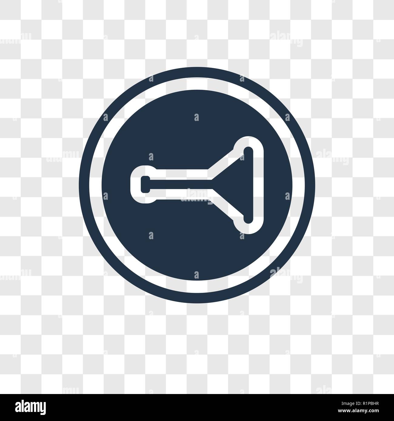 Horn vector icon isolated on transparent background, Horn transparency ...