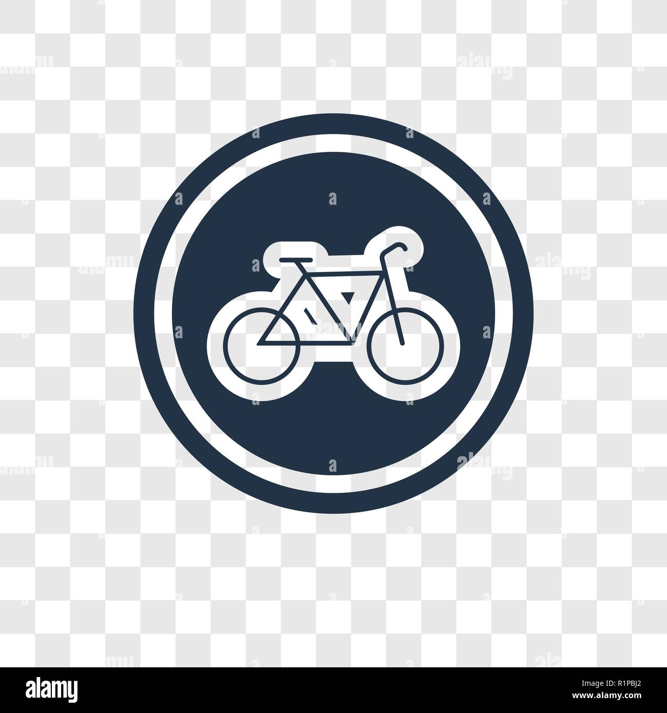 Bicycle vector icon isolated on transparent background, Bicycle ...