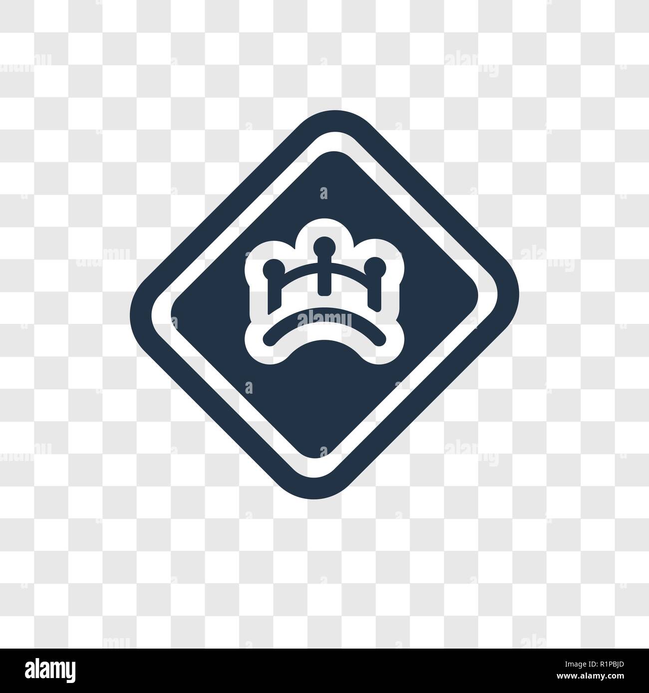 Bridge vector icon isolated on transparent background, Bridge ...