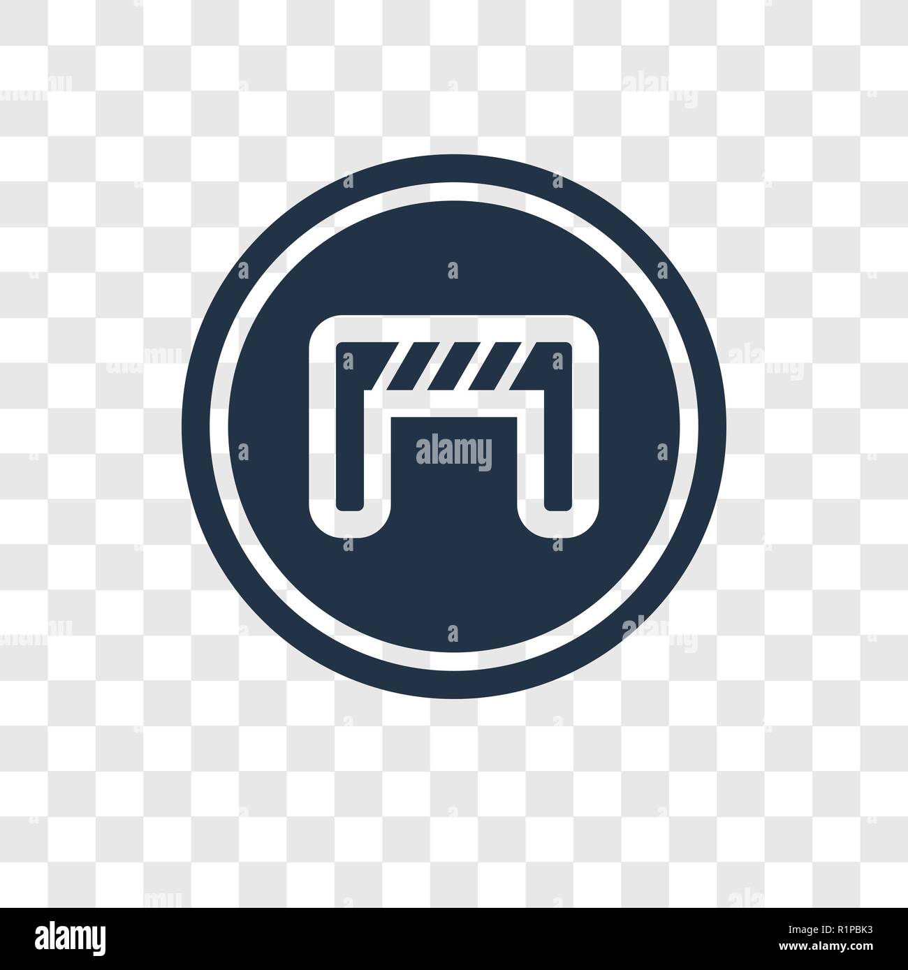 Barrier vector icon isolated on transparent background, Barrier ...
