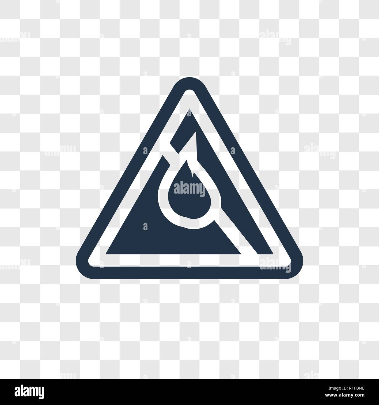 No fire vector icon isolated on transparent background, No fire ...