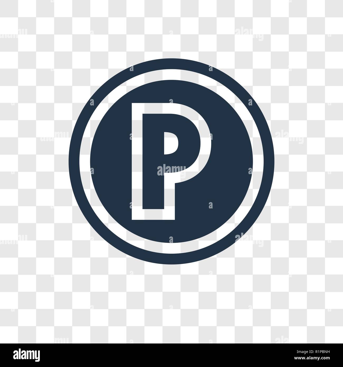 Parking vector icon isolated on transparent background, Parking ...