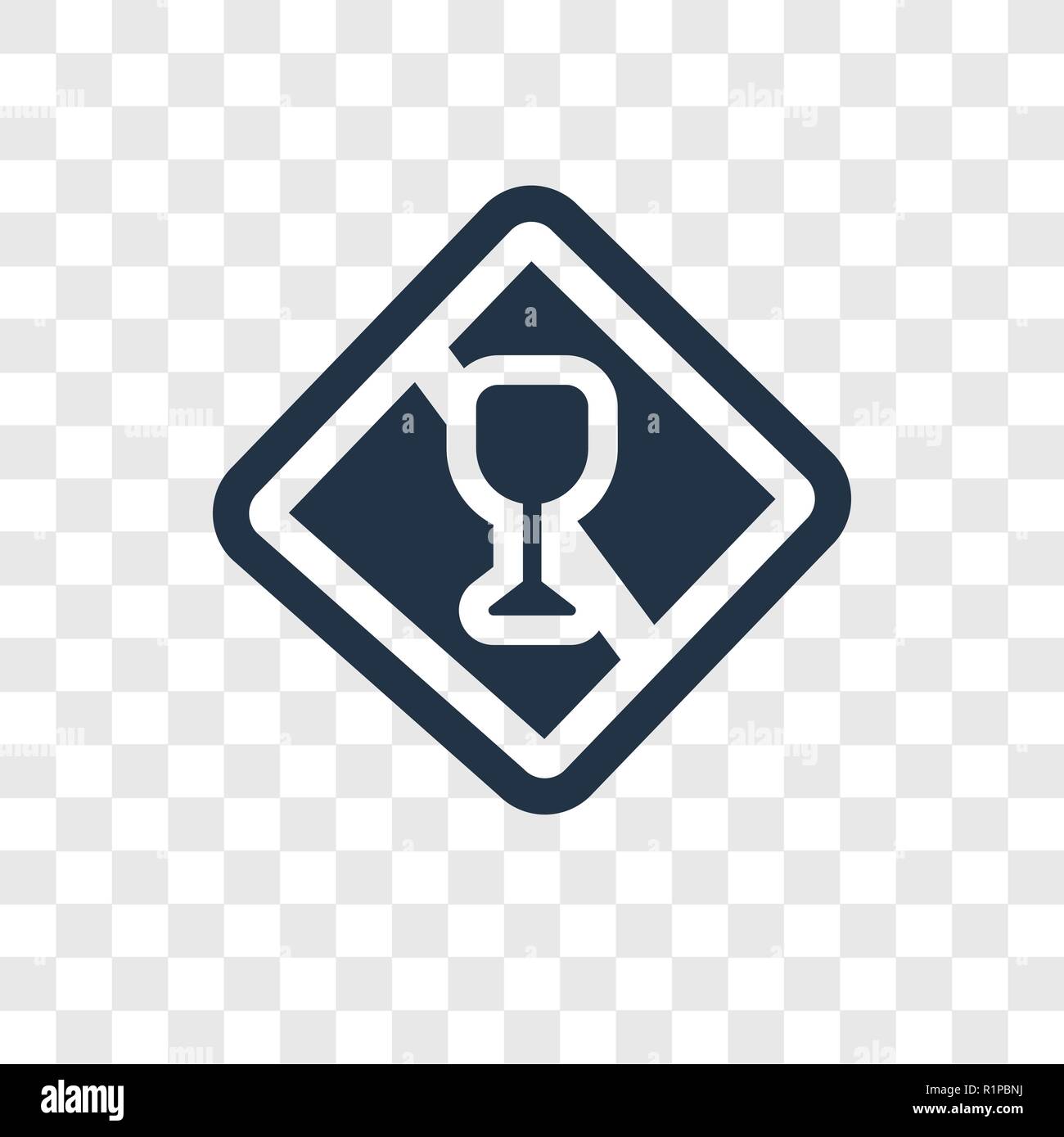No alcohol vector icon isolated on transparent background, No alcohol ...
