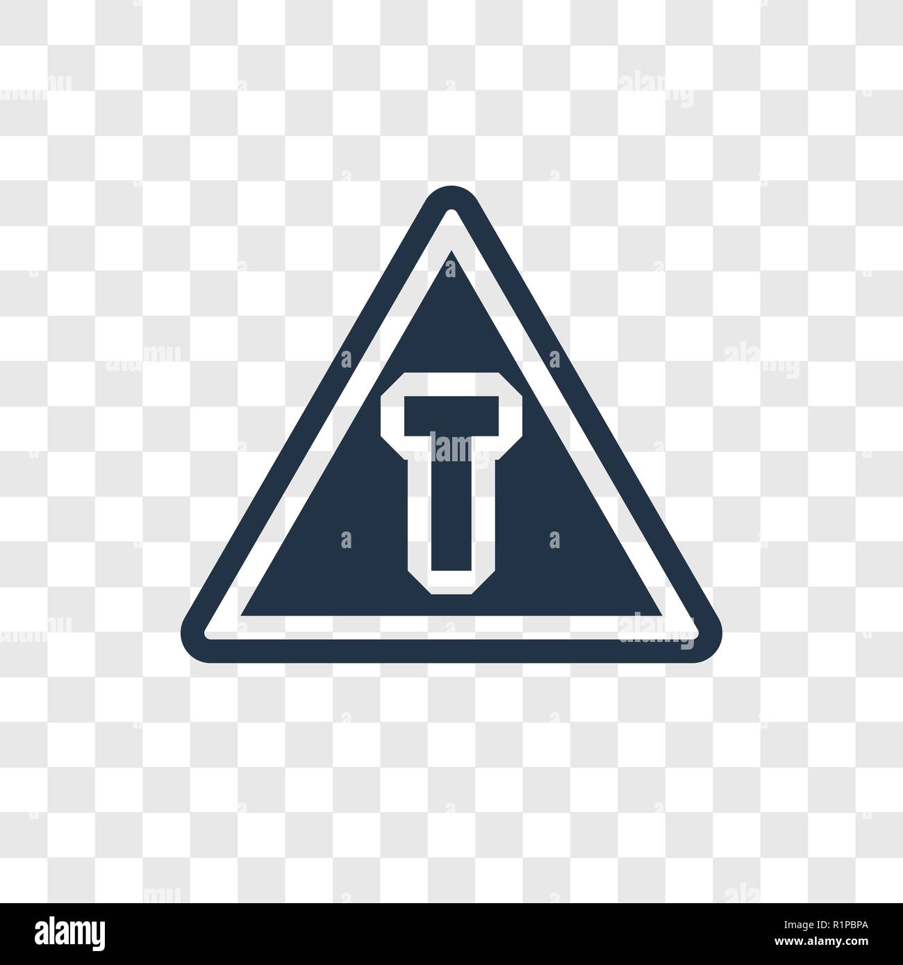 Junction vector icon isolated on transparent background, Junction ...