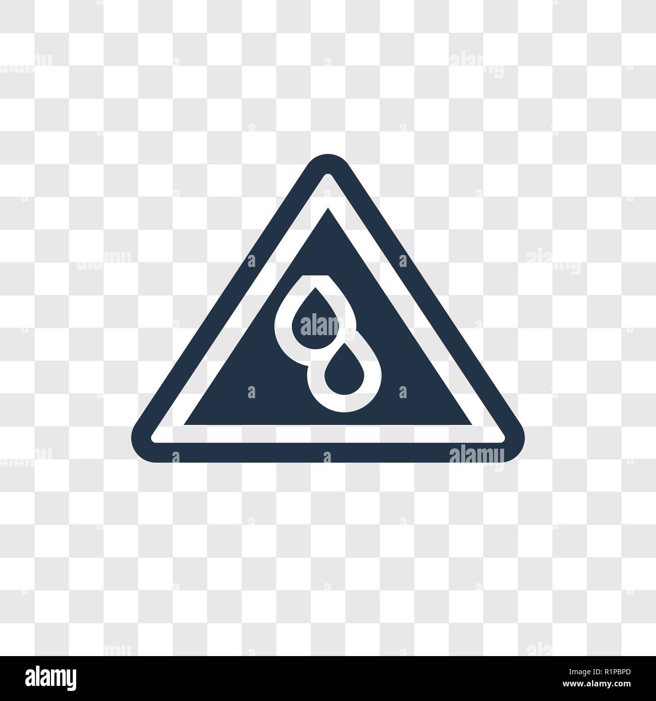 No water vector icon isolated on transparent background, No water ...