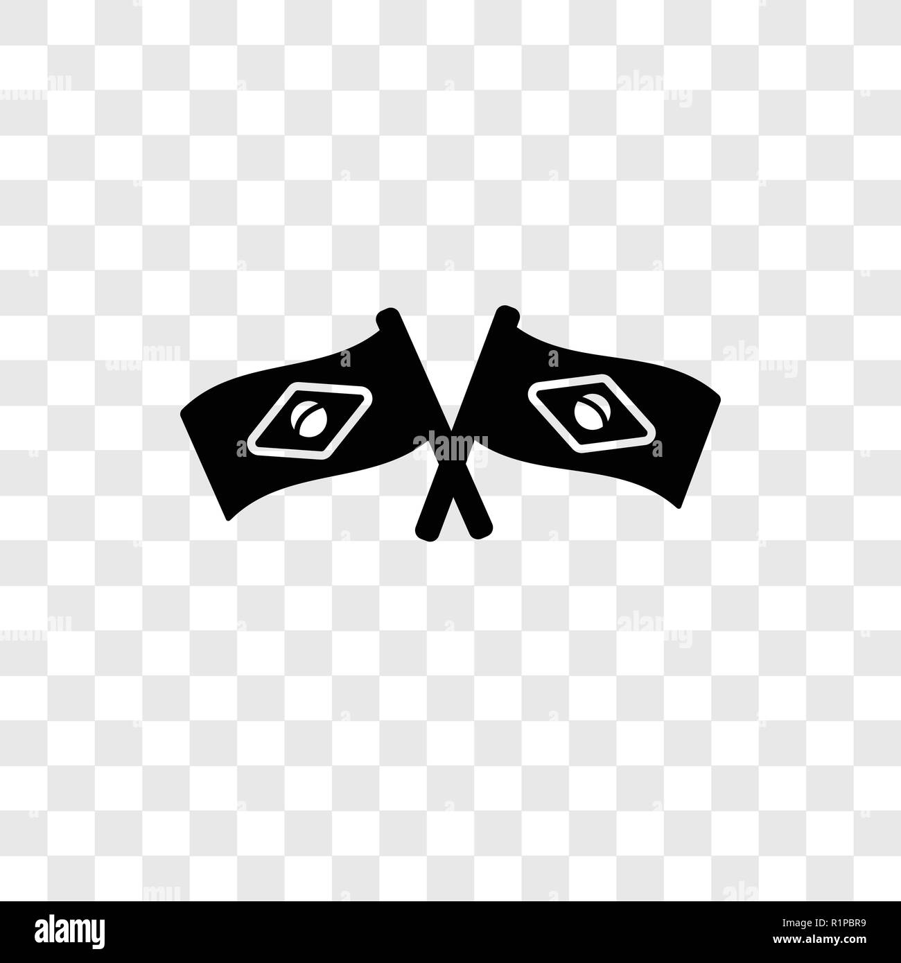 Flags vector icon isolated on transparent background, Flags ...