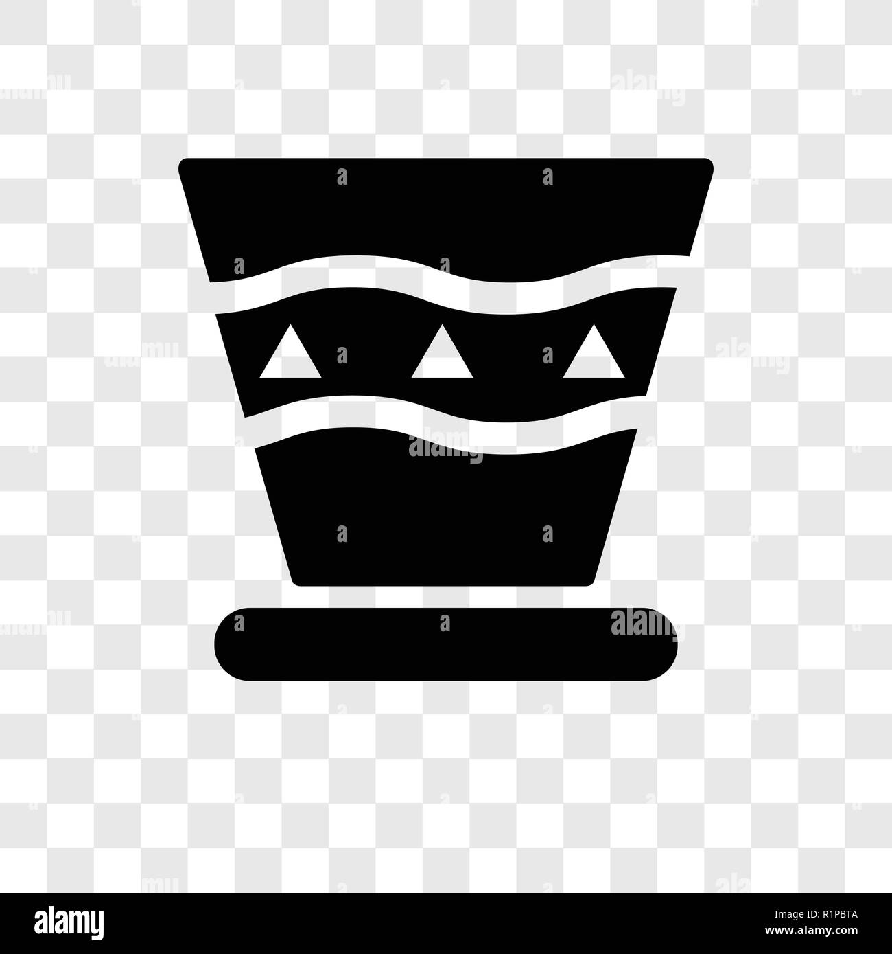 Top hat vector icon isolated on transparent background, Top hat ...