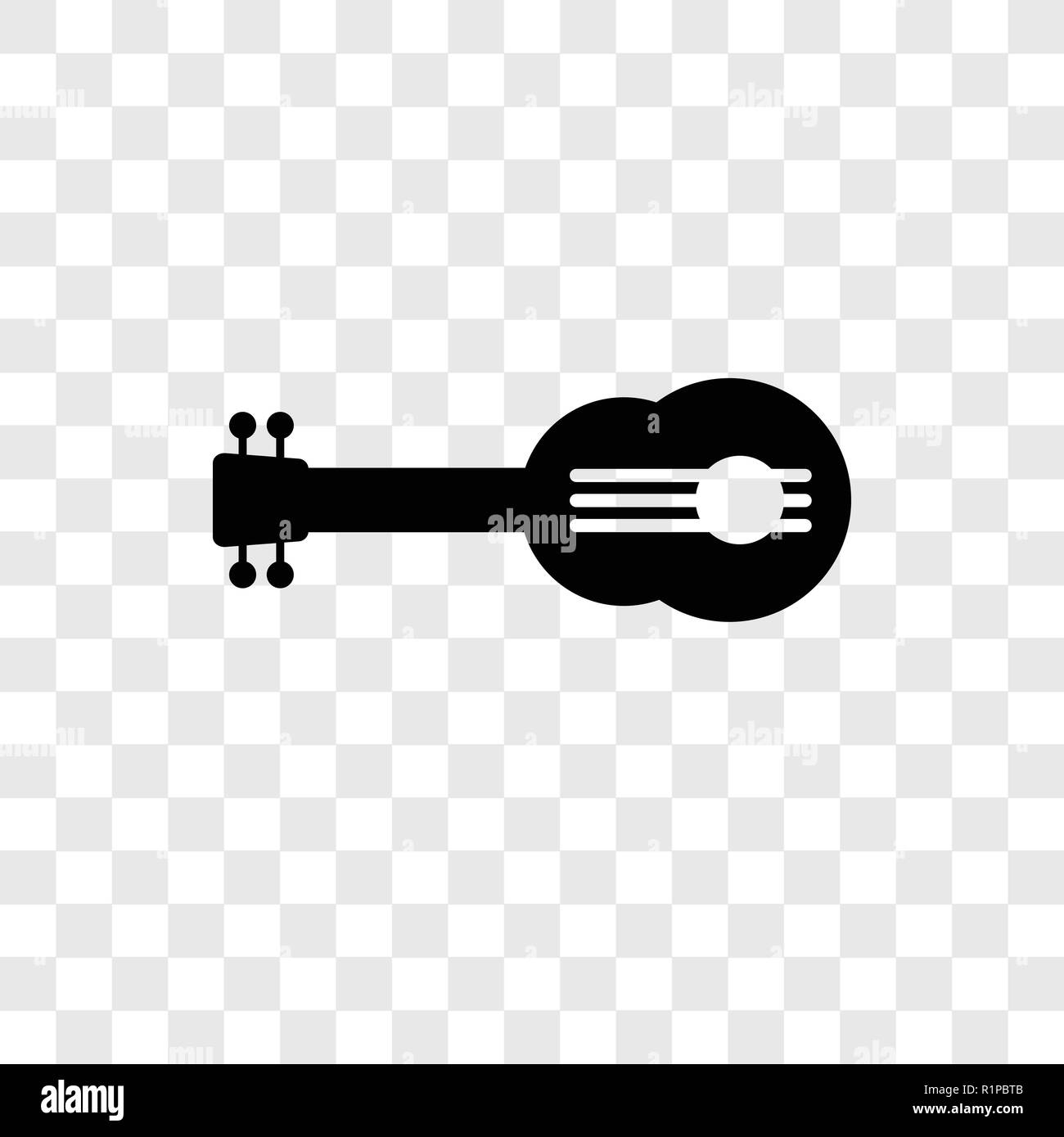 Guitar vector icon isolated on transparent background, Guitar ...