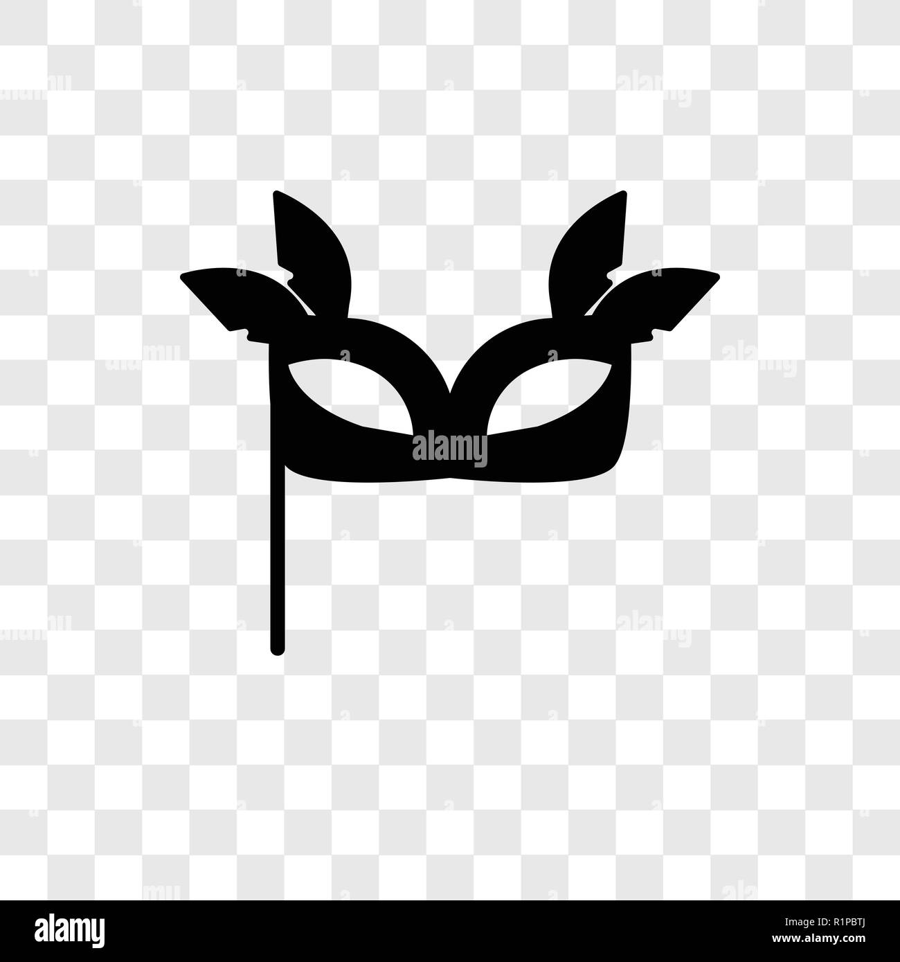 Eye mask vector icon isolated on transparent background, Eye mask ...