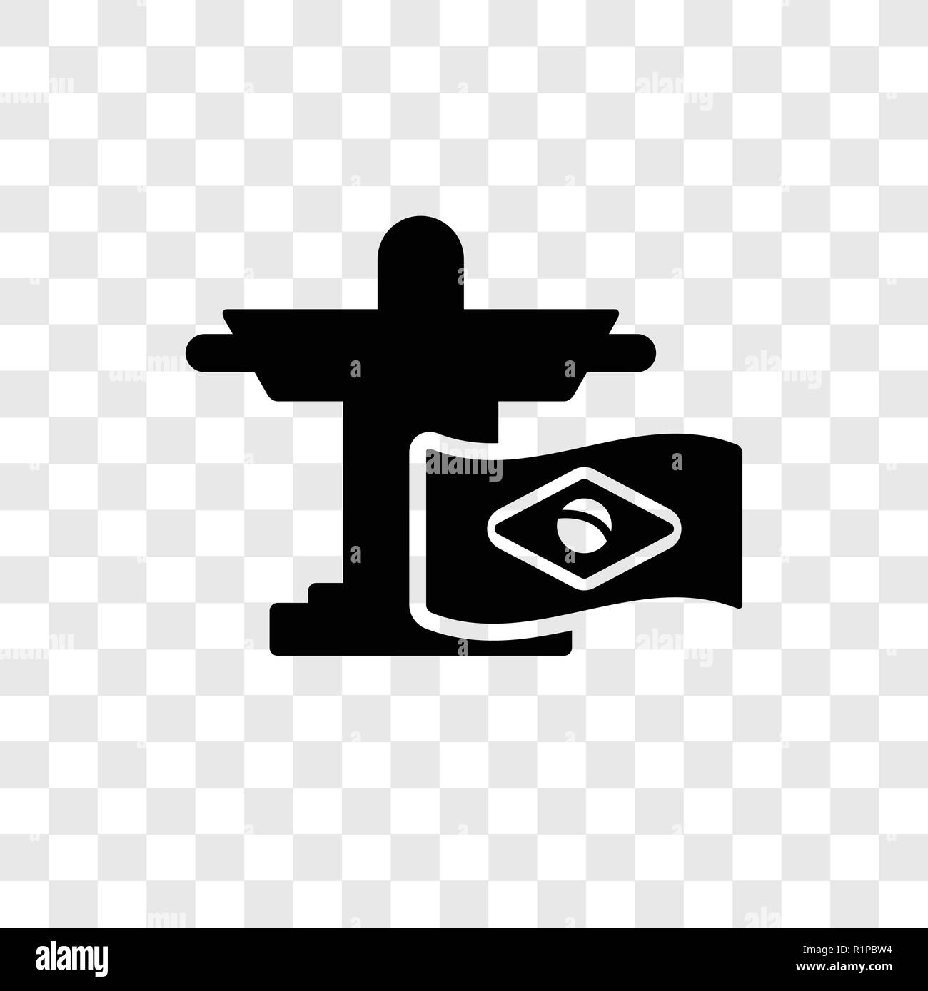 Brazil vector icon isolated on transparent background, Brazil ...