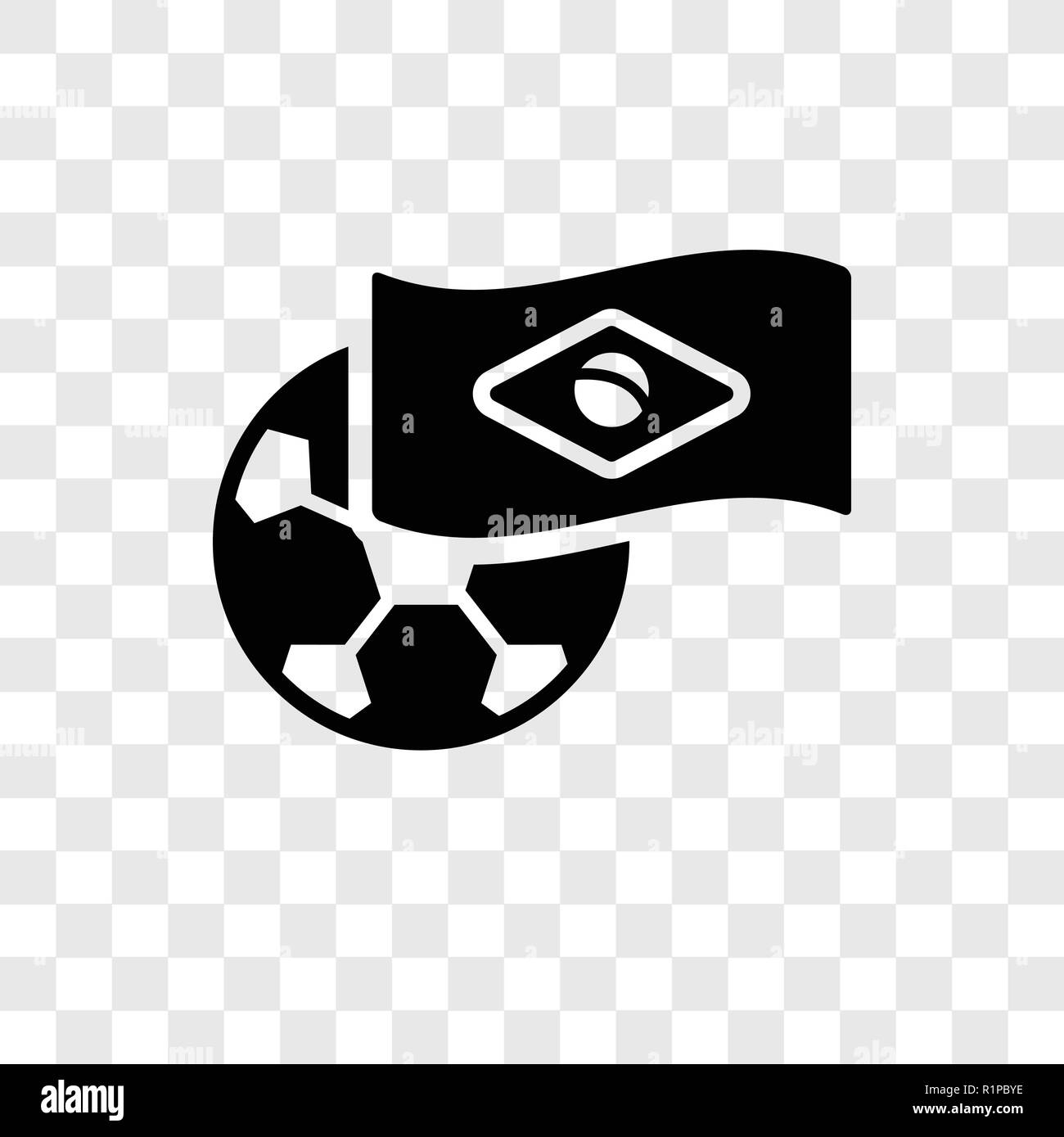 Brazil vector icon isolated on transparent background, Brazil ...