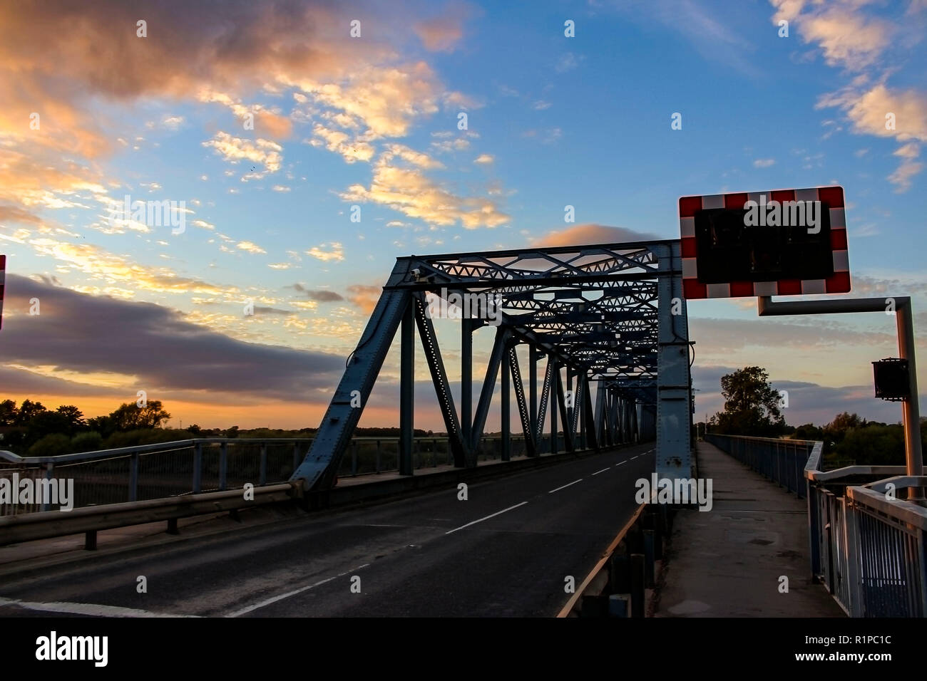 Swing Bridge over the river Ouse Stock Photo - Alamy