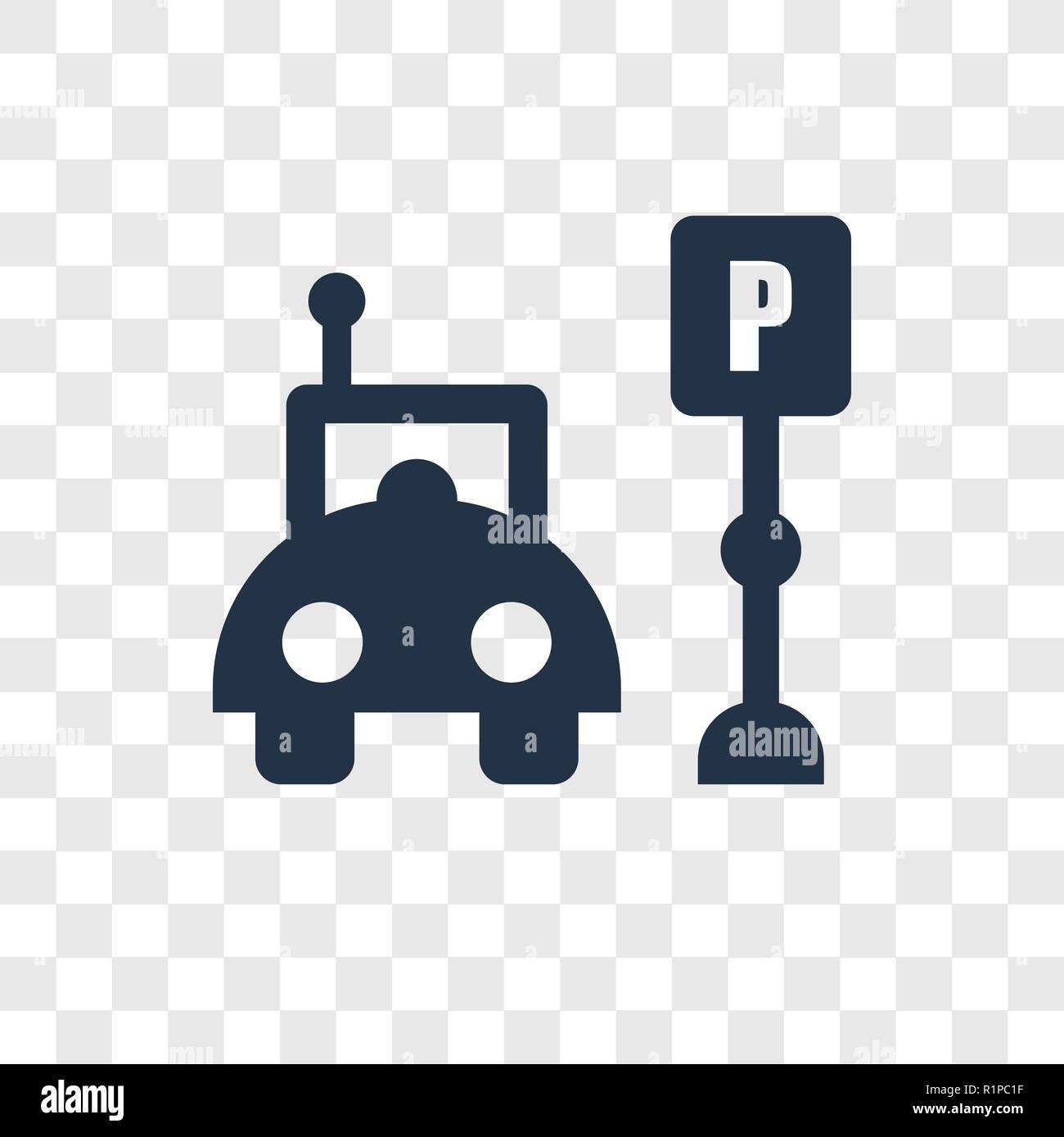 Parking vector icon isolated on transparent background, Parking ...