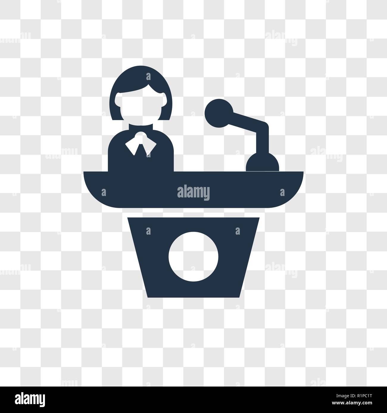 Reception vector icon isolated on transparent background, Reception ...