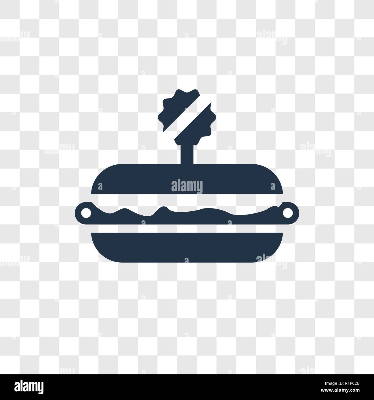 Fast food vector icon isolated on transparent background, Fast food ...