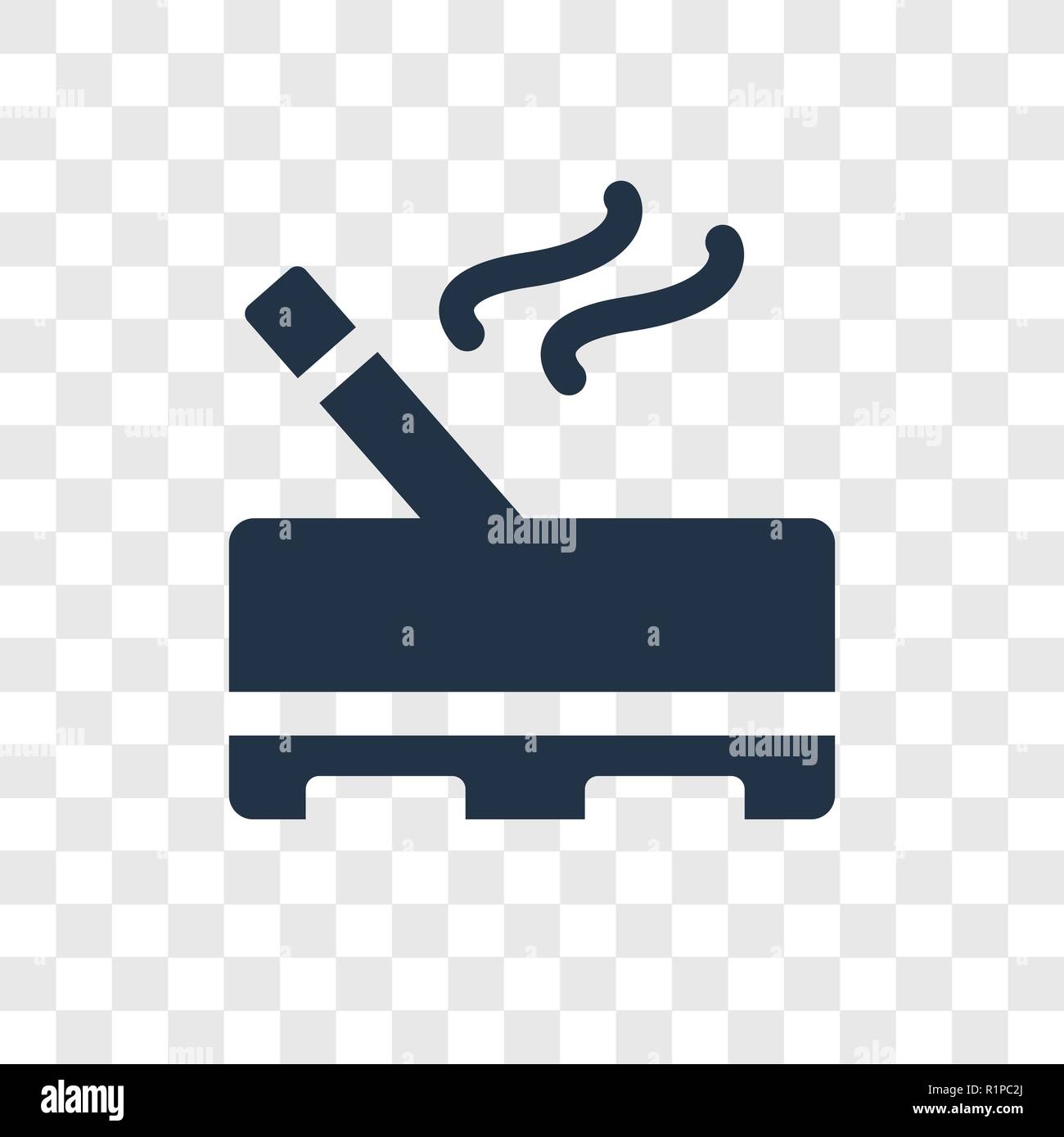 Smoking vector icon isolated on transparent background, Smoking ...