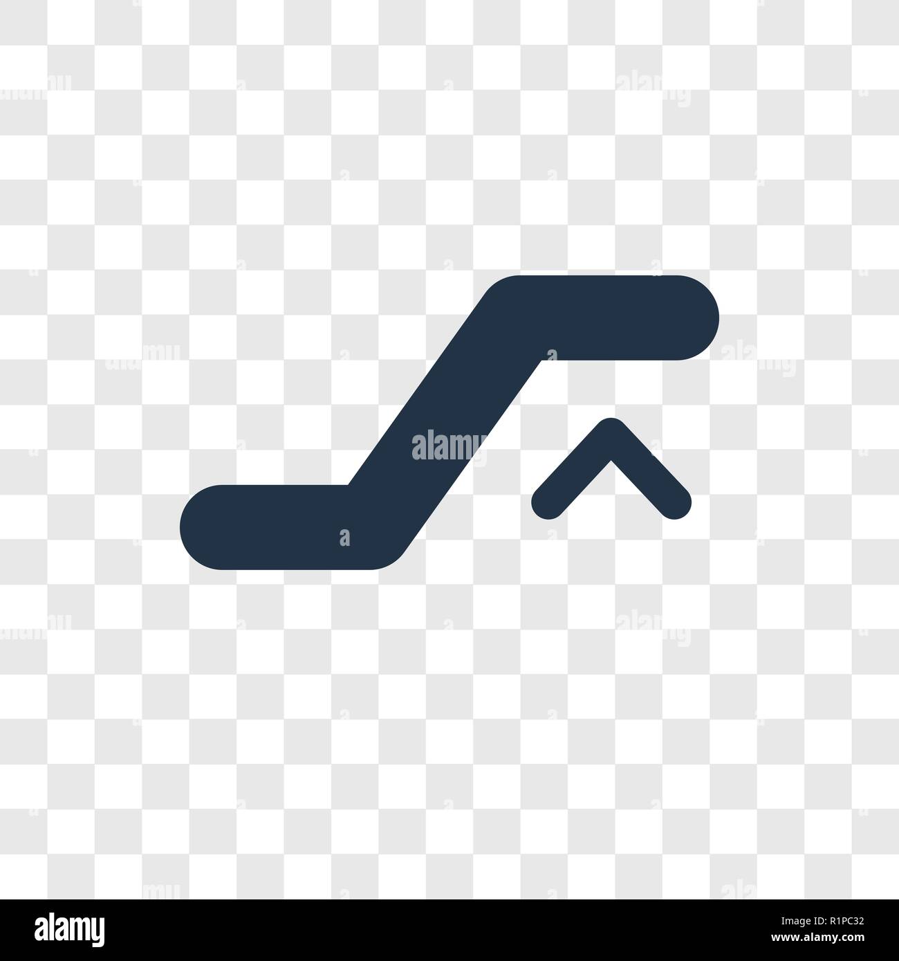 Stairway vector icon isolated on transparent background, Stairway ...