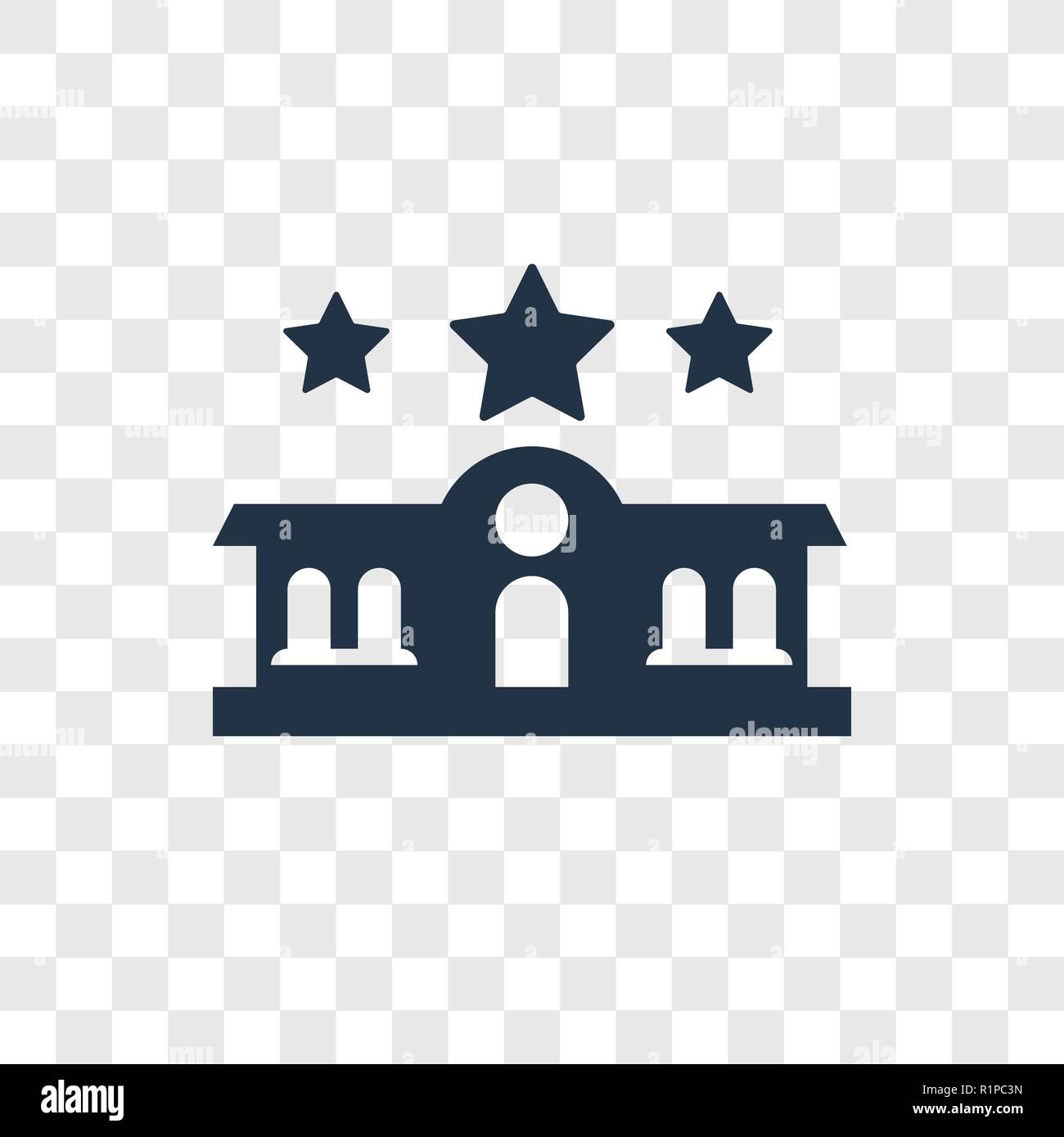 Hotel vector icon isolated on transparent background, Hotel ...