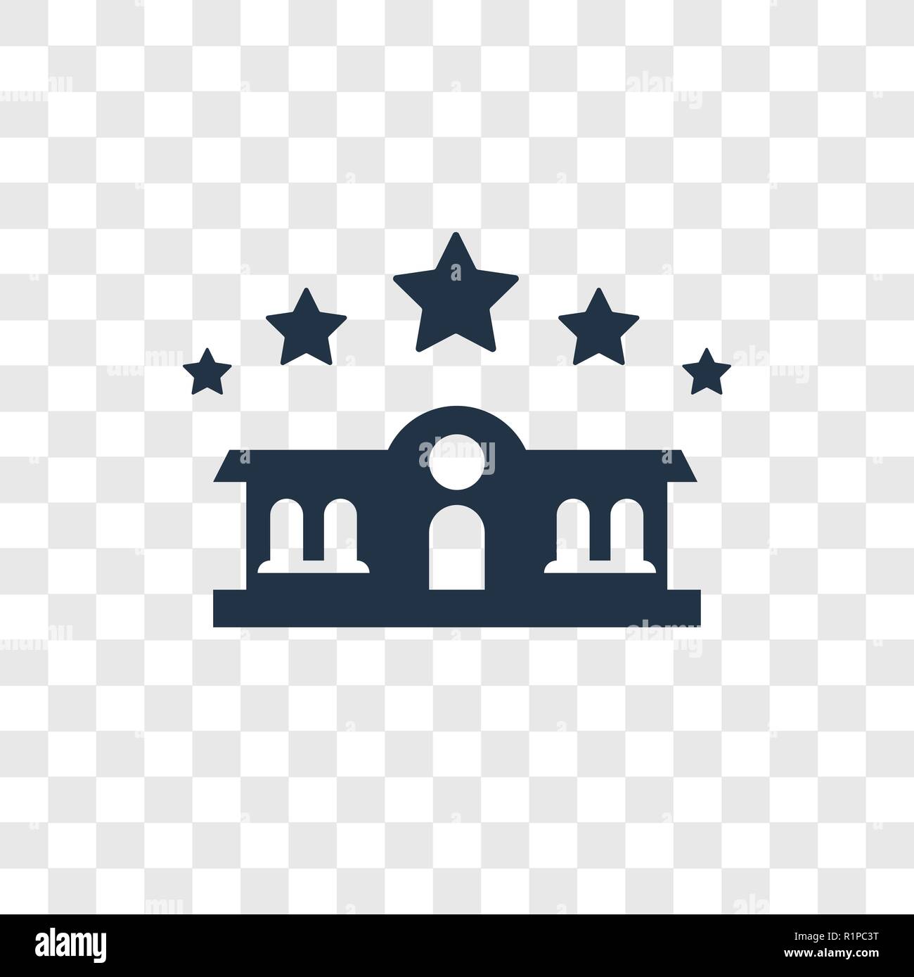 Hotel vector icon isolated on transparent background, Hotel ...