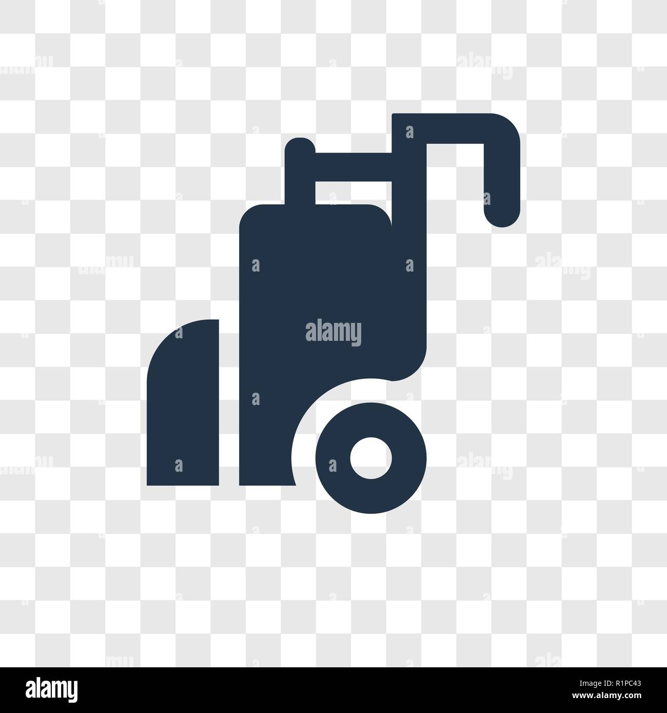 Luggage vector icon isolated on transparent background, Luggage ...