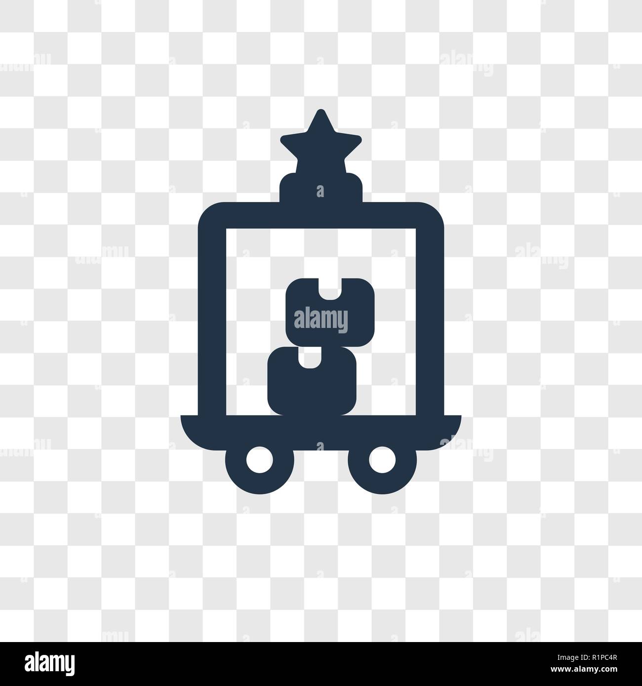 Luggage vector icon isolated on transparent background, Luggage ...