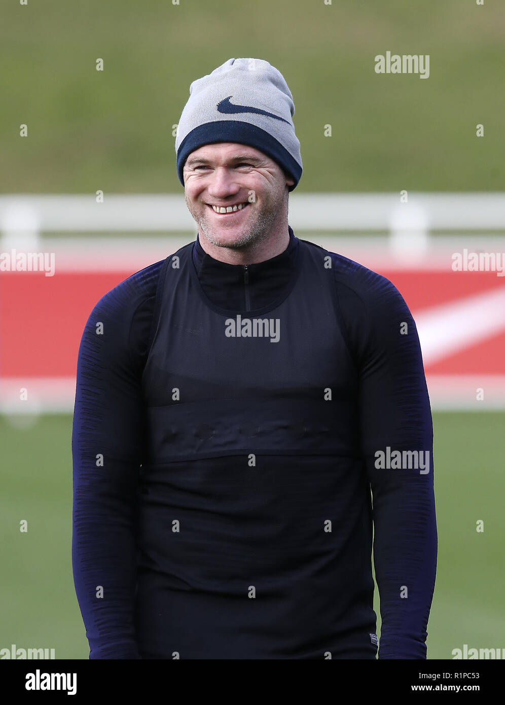 England's Wayne Rooney during the training session at St George's Park ...