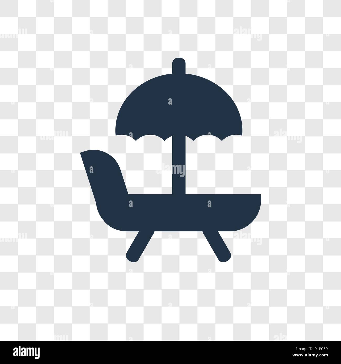 Hammock vector icon isolated on transparent background, Hammock ...