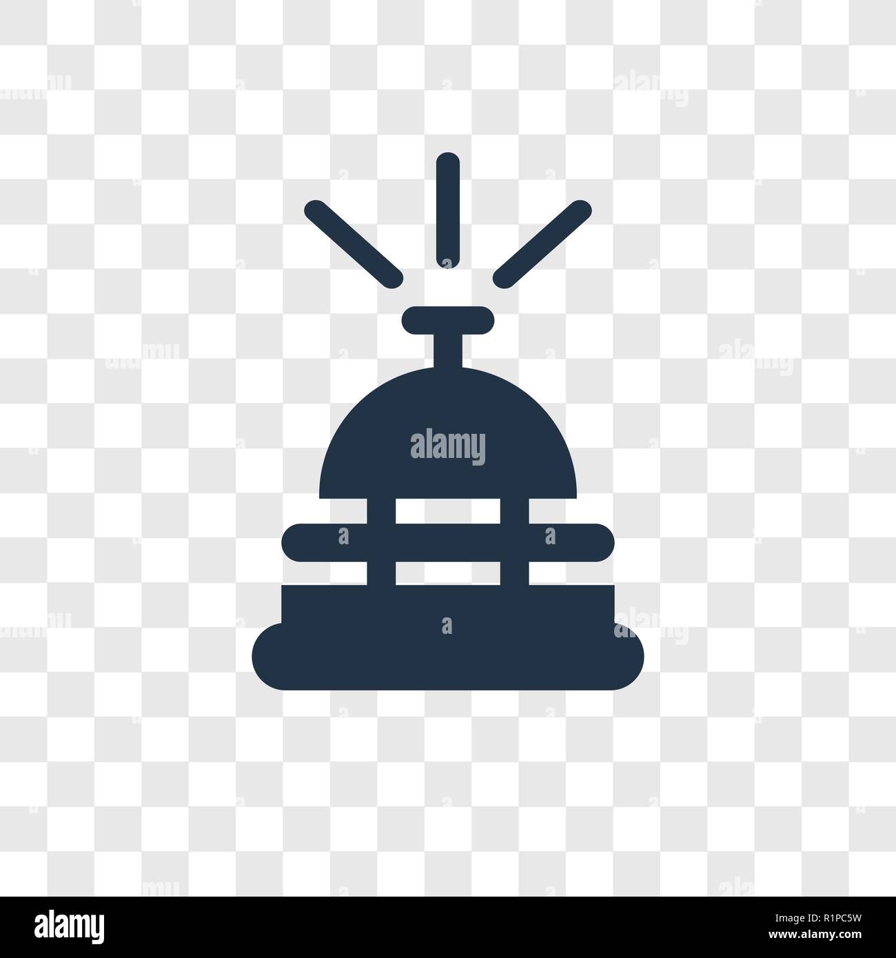 Bell vector icon isolated on transparent background, Bell transparency ...