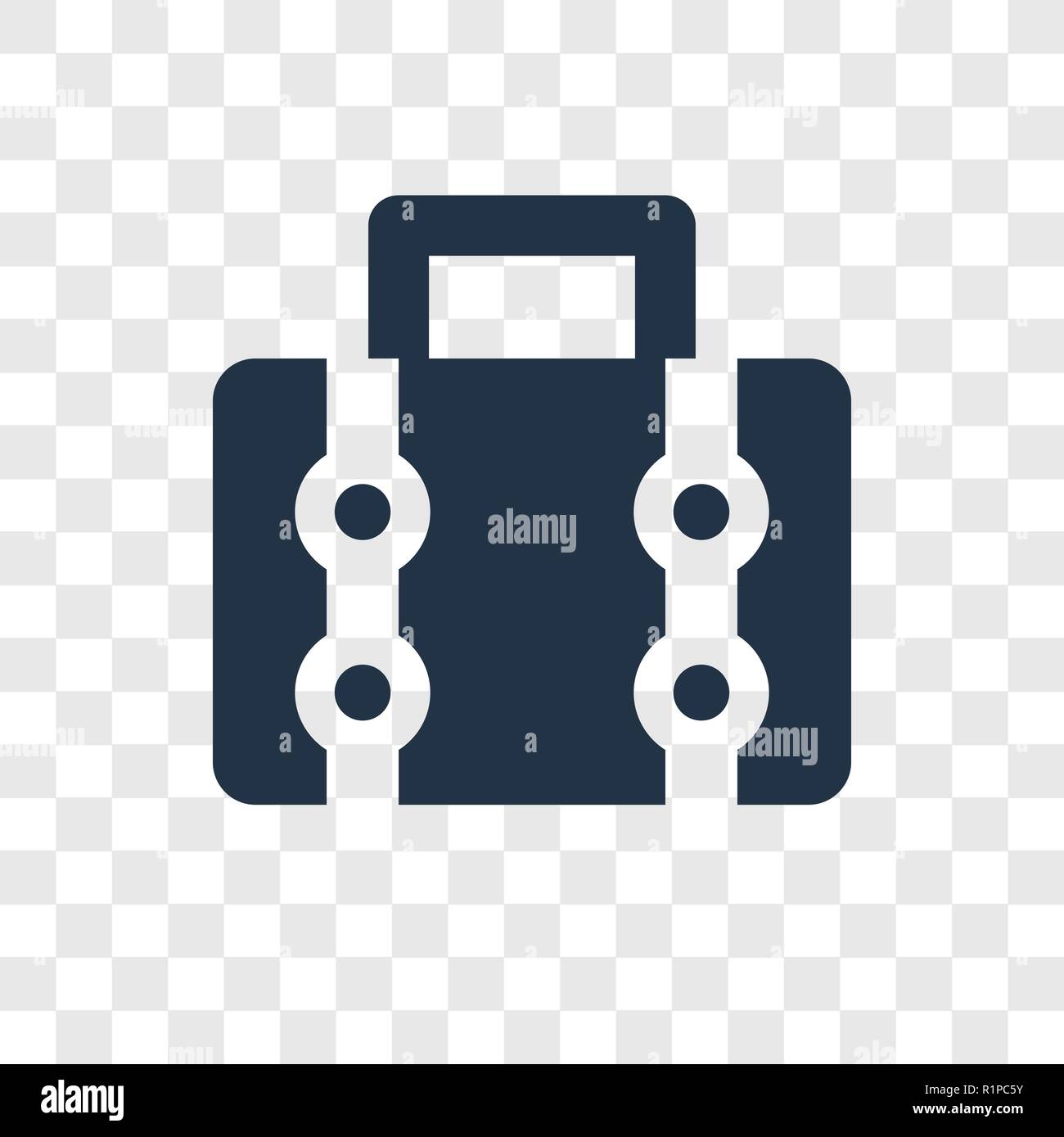 Luggage vector icon isolated on transparent background, Luggage ...