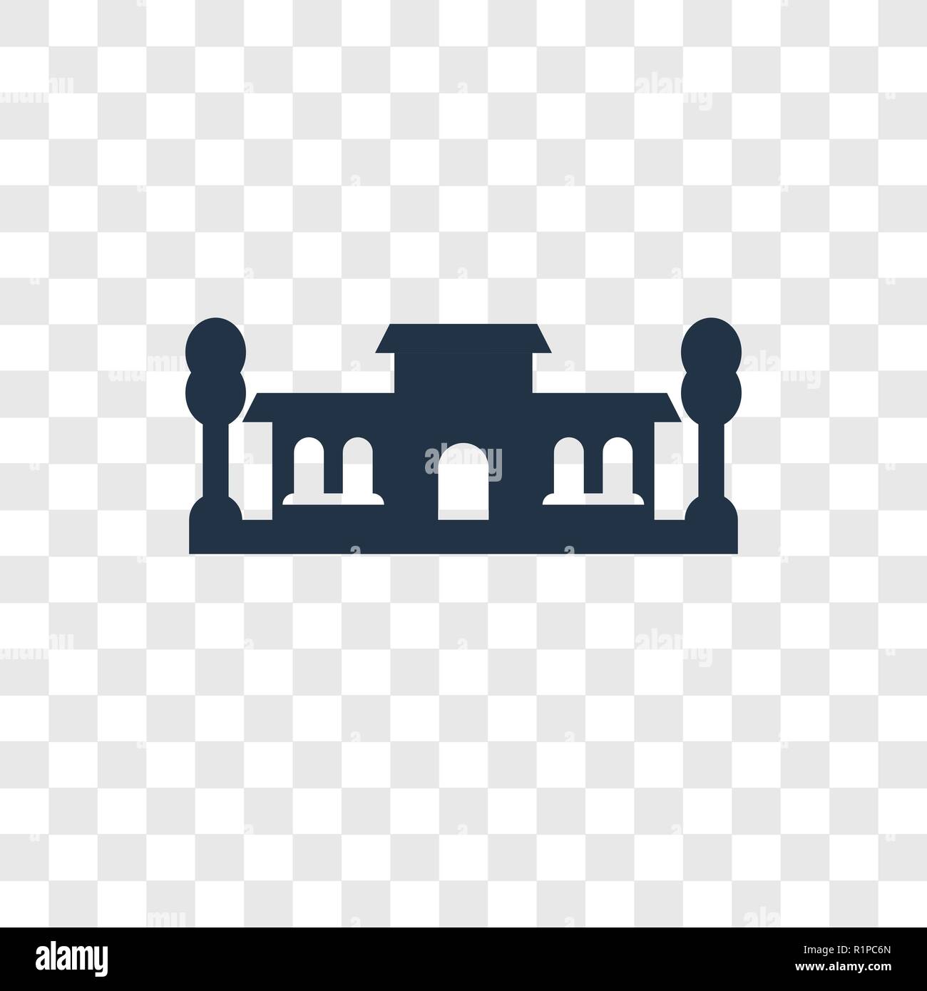 Beach Hotel vector icon isolated on transparent background, Beach Hotel ...