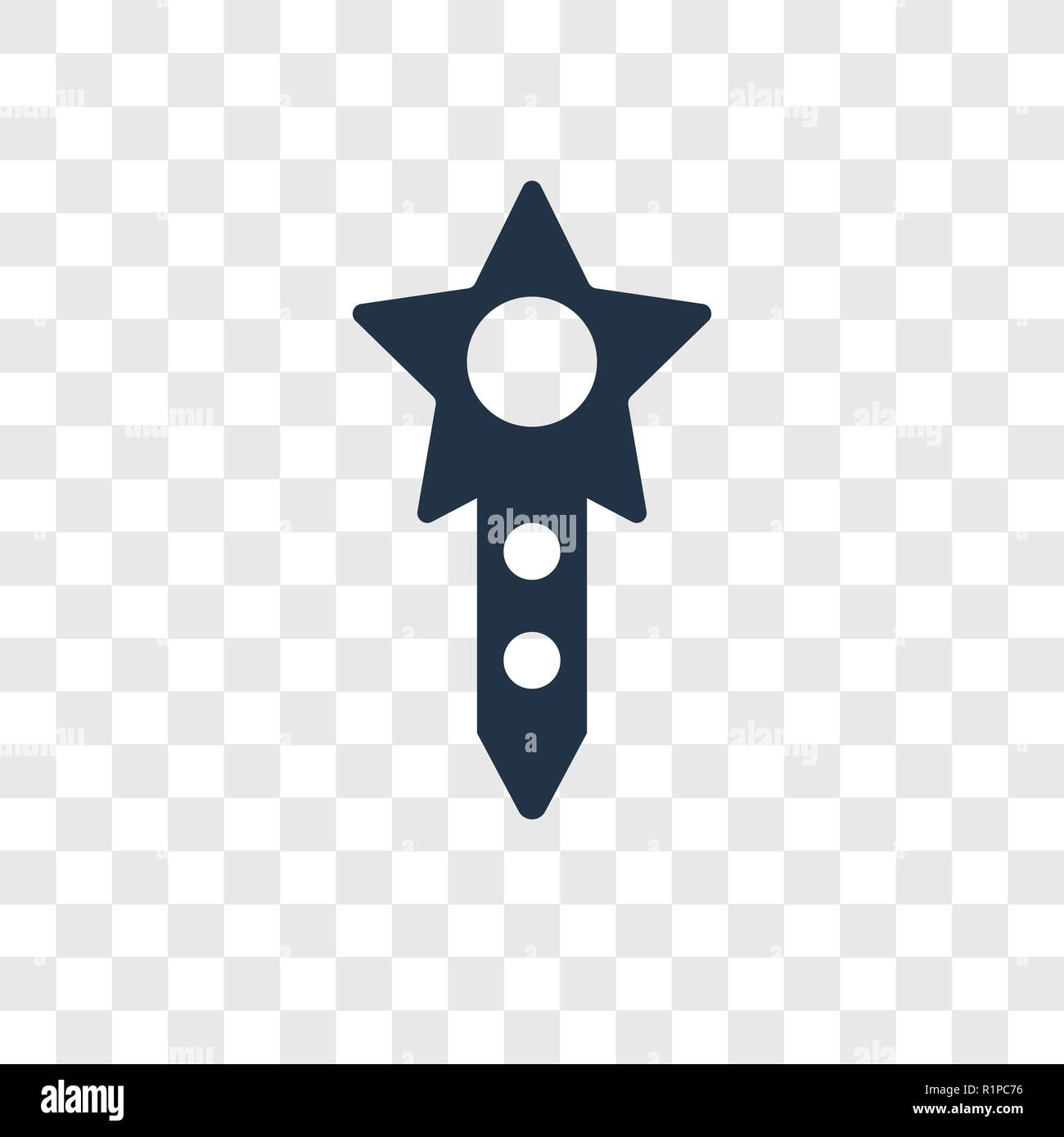 Key vector icon isolated on transparent background, Key transparency ...