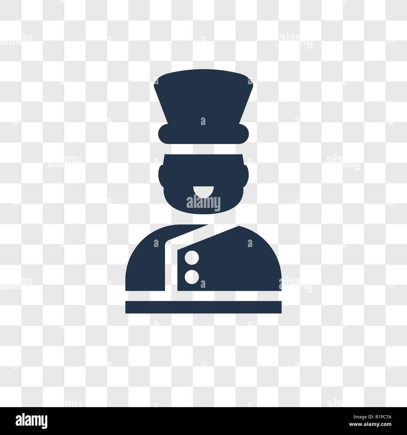 Bellboy vector icon isolated on transparent background, Bellboy ...
