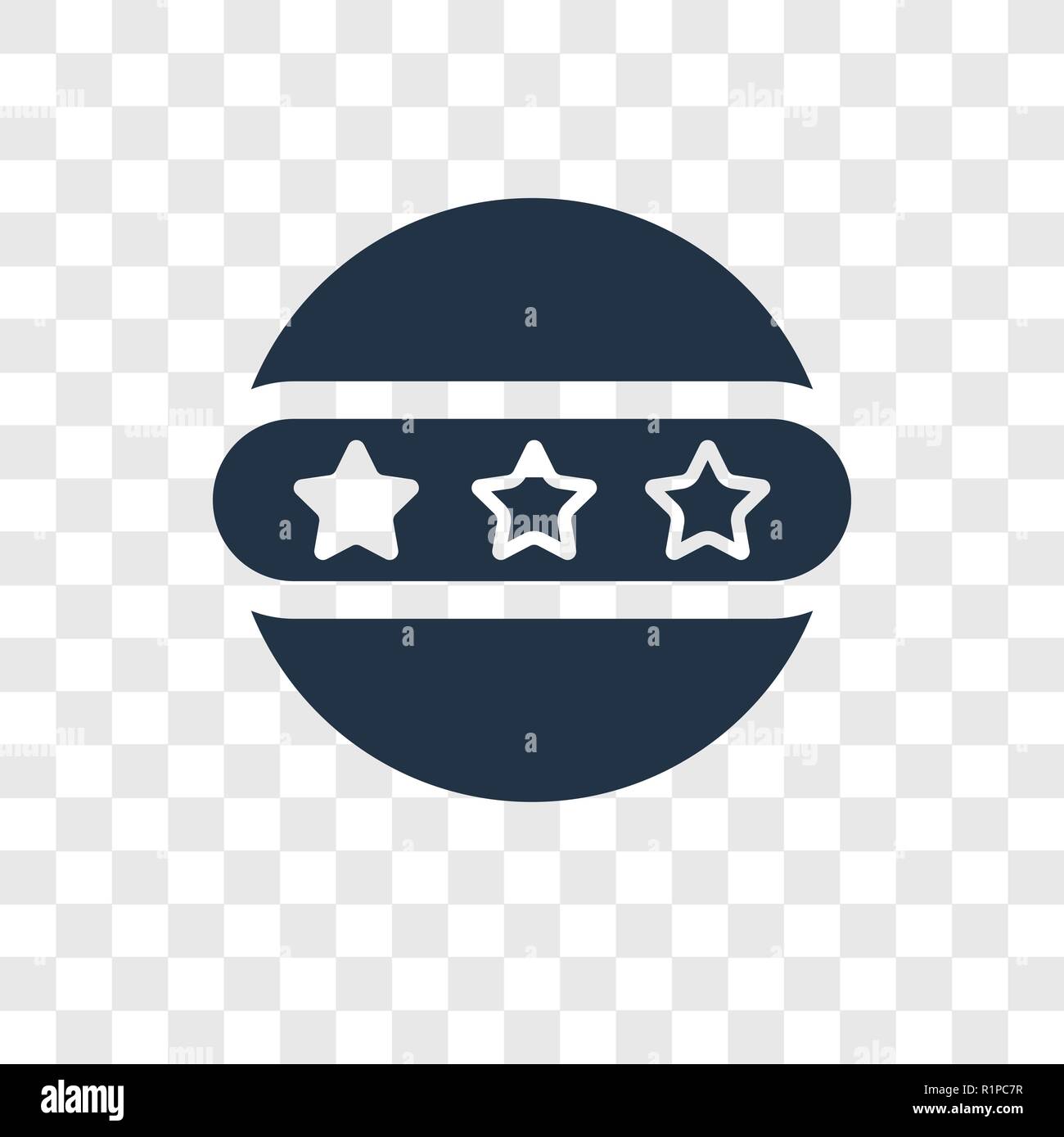 Rating vector icon isolated on transparent background, Rating ...