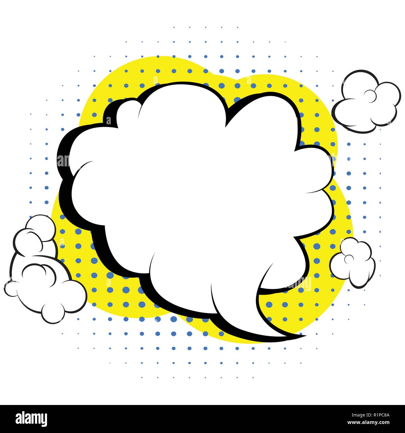 Vector comic book explosion. Comic style cartoon speech bubble for text ...