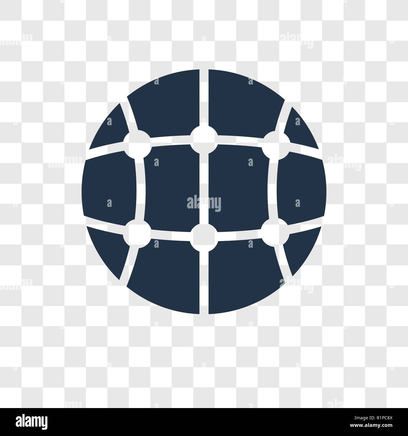 Network vector icon isolated on transparent background, Network ...