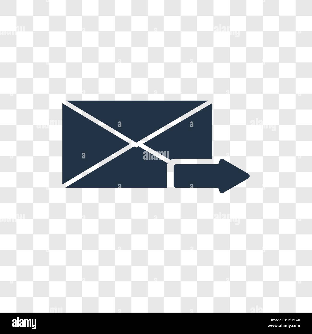 Email vector icon isolated on transparent background, Email ...