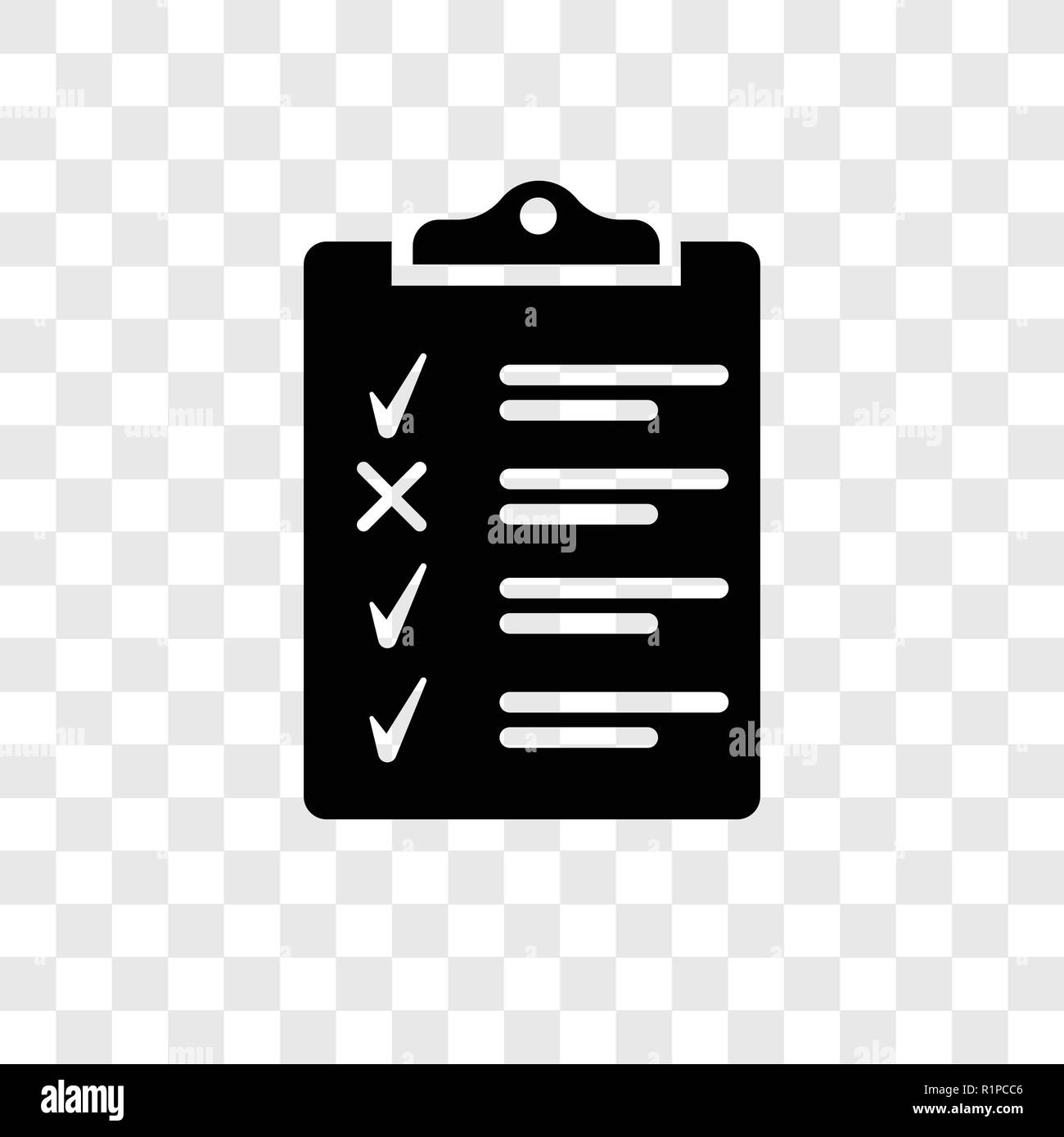 Clipboard vector icon isolated on transparent background, Clipboard ...