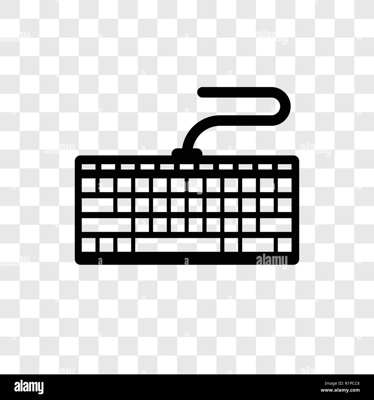 Keyboard vector icon isolated on transparent background, Keyboard ... Keyboard vector icon isolated on transparent background, Keyboard ...