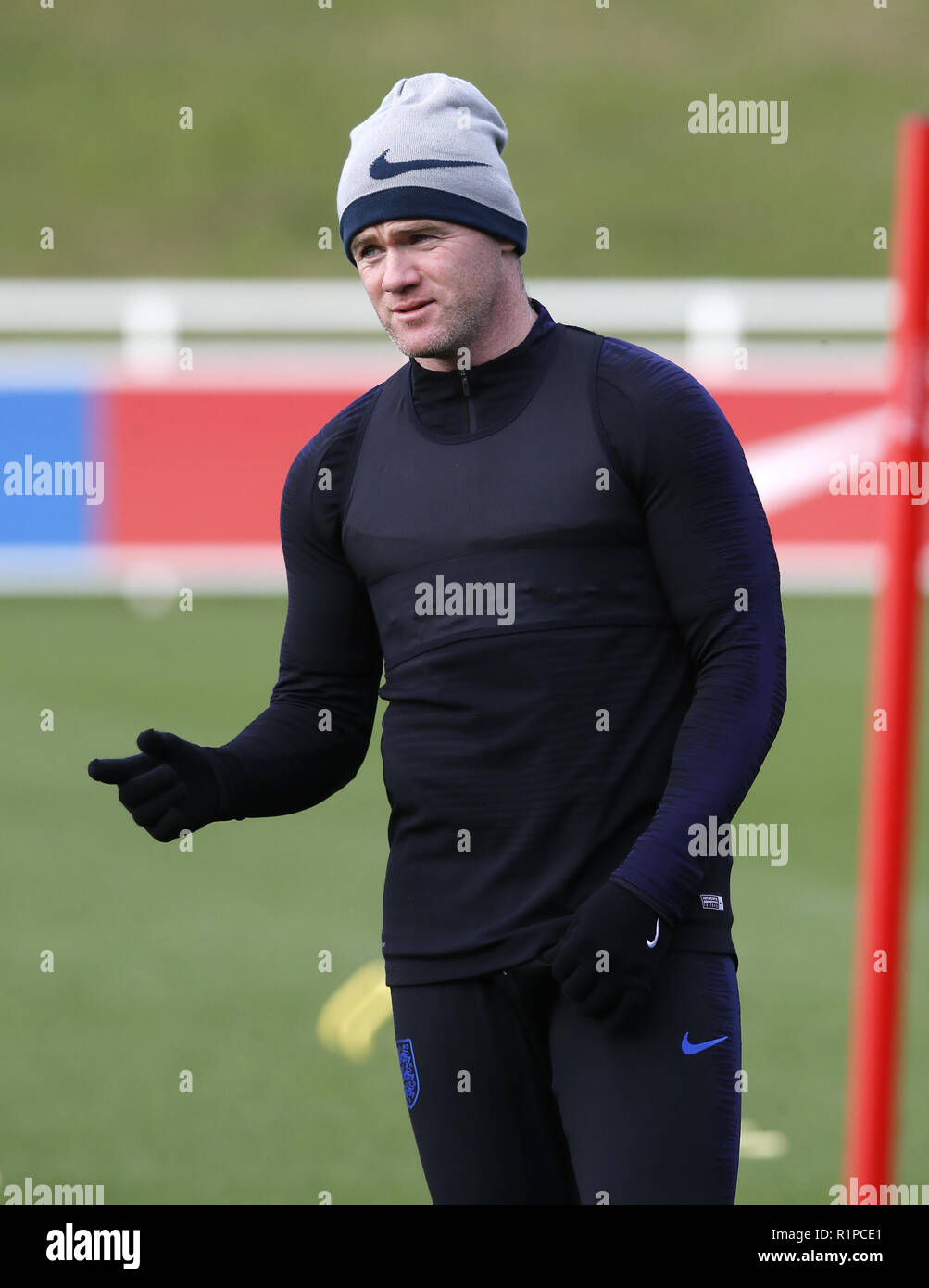 England's Wayne Rooney during the training session at St George's Park ...