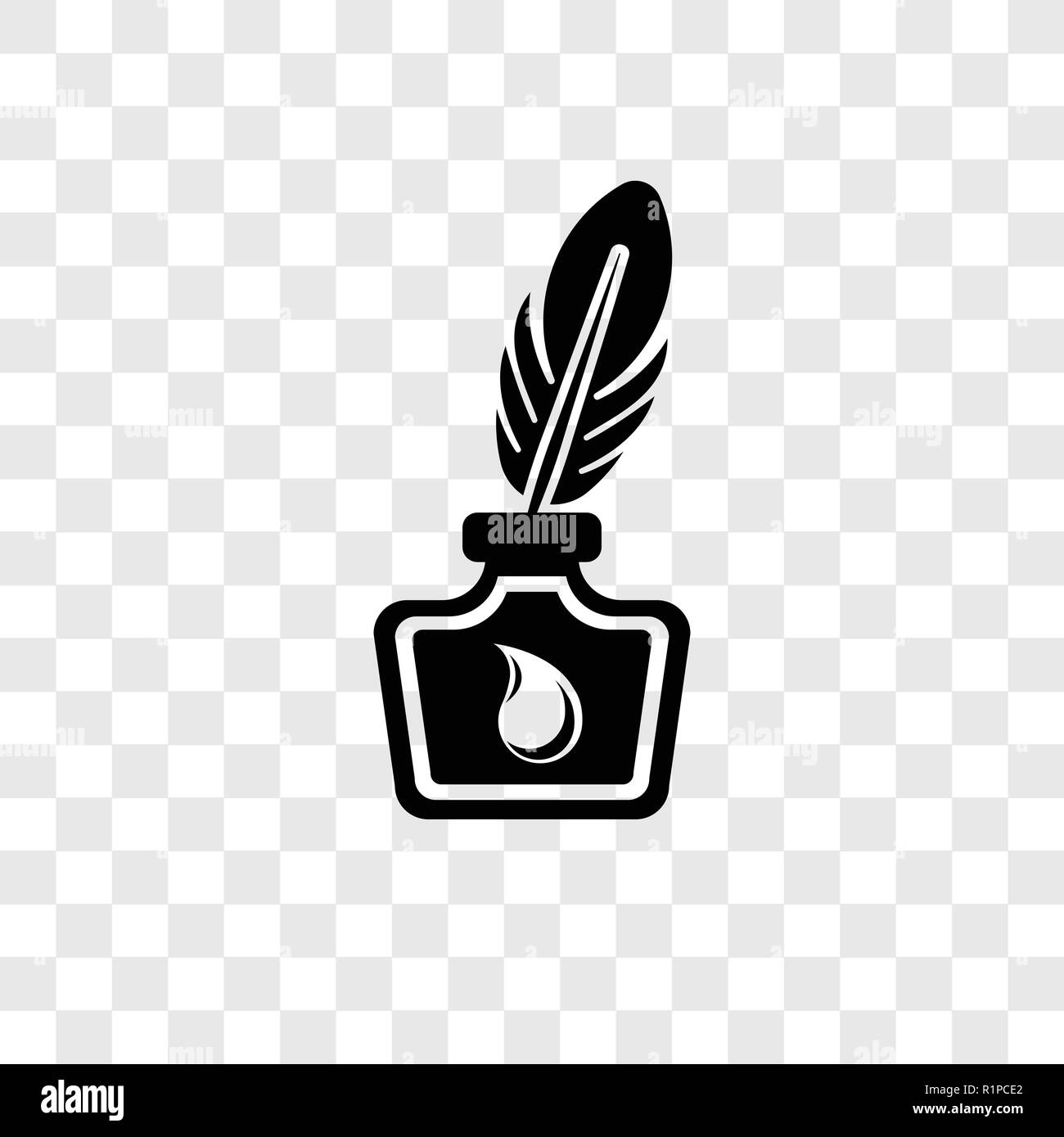 Ink vector icon isolated on transparent background, Ink transparency ...